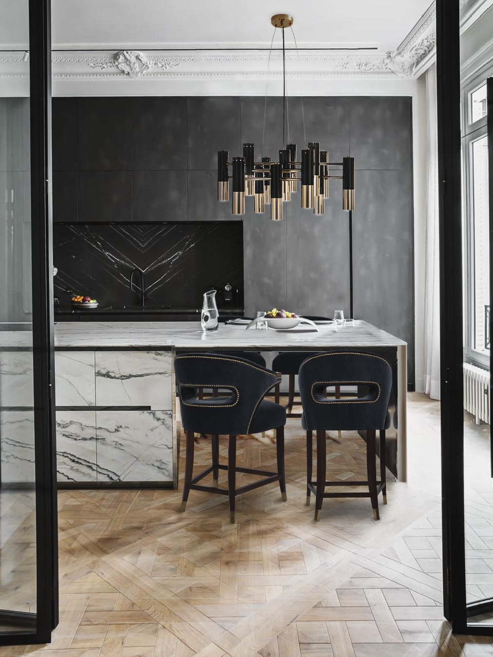 Modern Open Kitchen Design With A Stunning Area - Home's Society