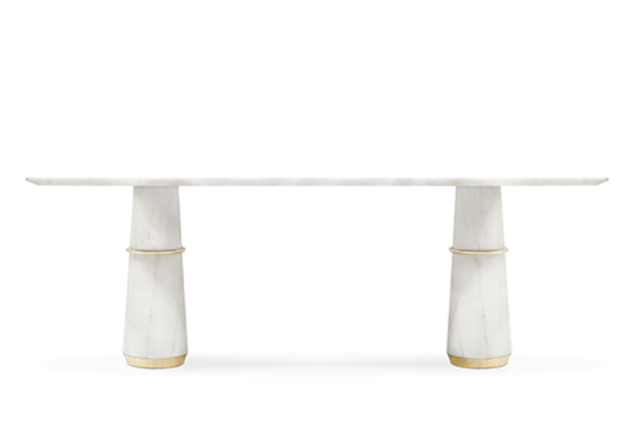 Elegant Dining Room Sets With Gold-Planted Details - Home's Society