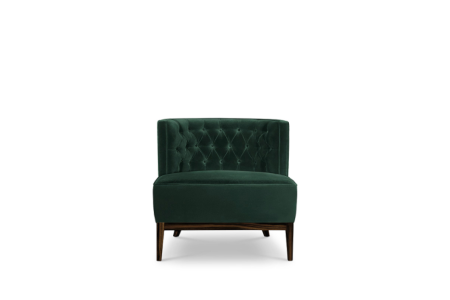 Sophisticated And Timeless Modern Reading Corner With A Button-Tufted ...