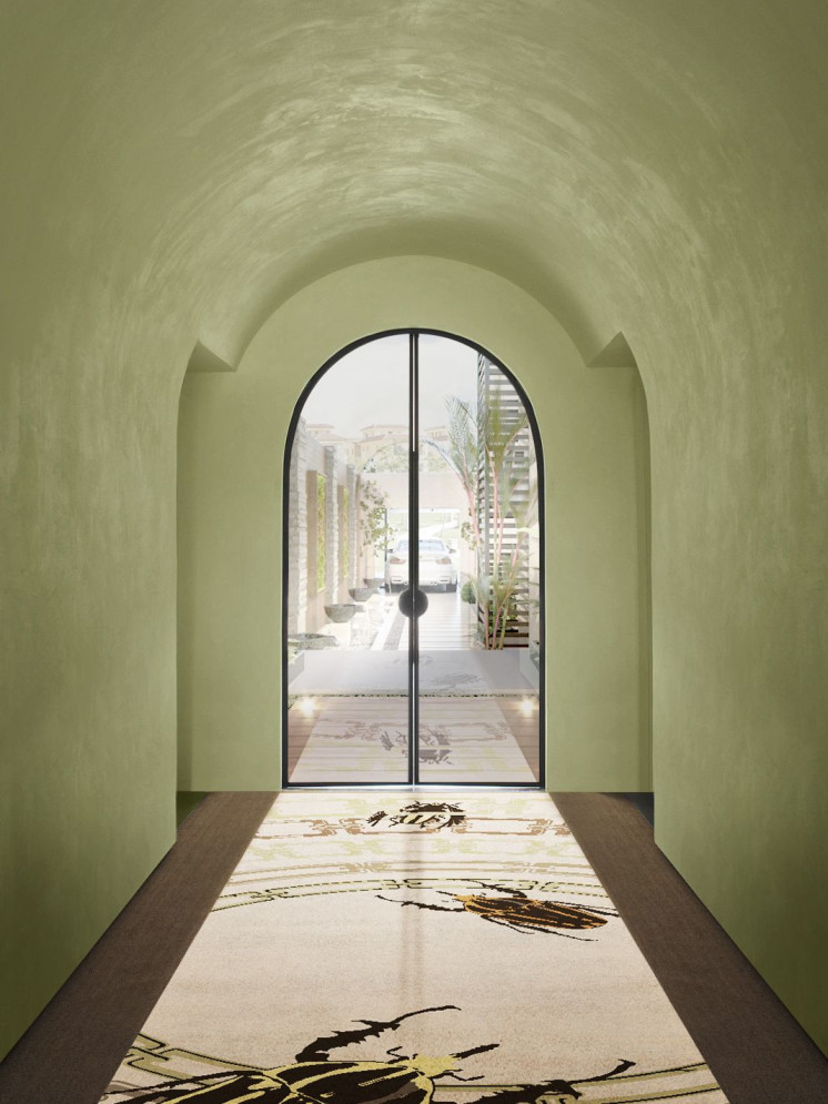 Modern Hallway With Stunning Geometric Patterns - Home's Society