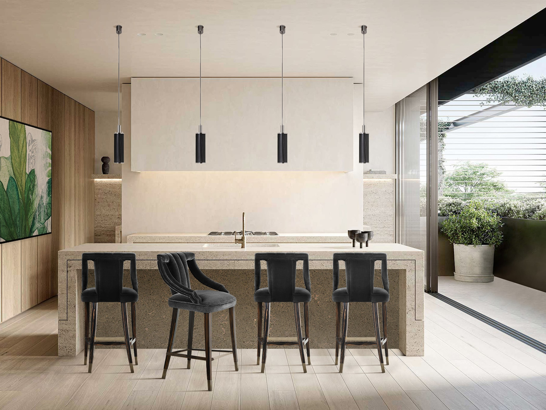 Functional And Minimal Kitchen Design With The Most Elegant Counter ...