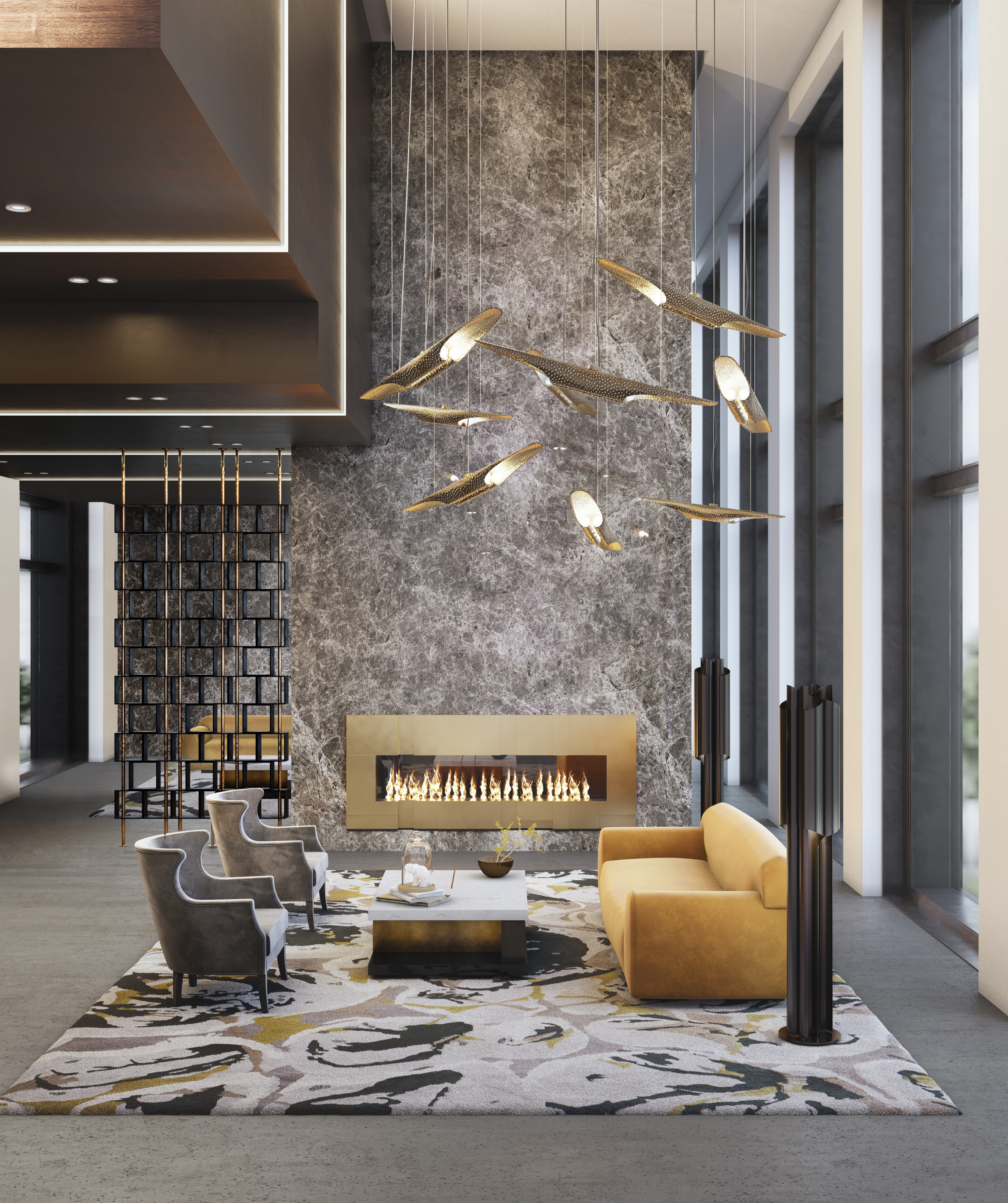 Luxury Neutral Hotel Lobby - Home's Society