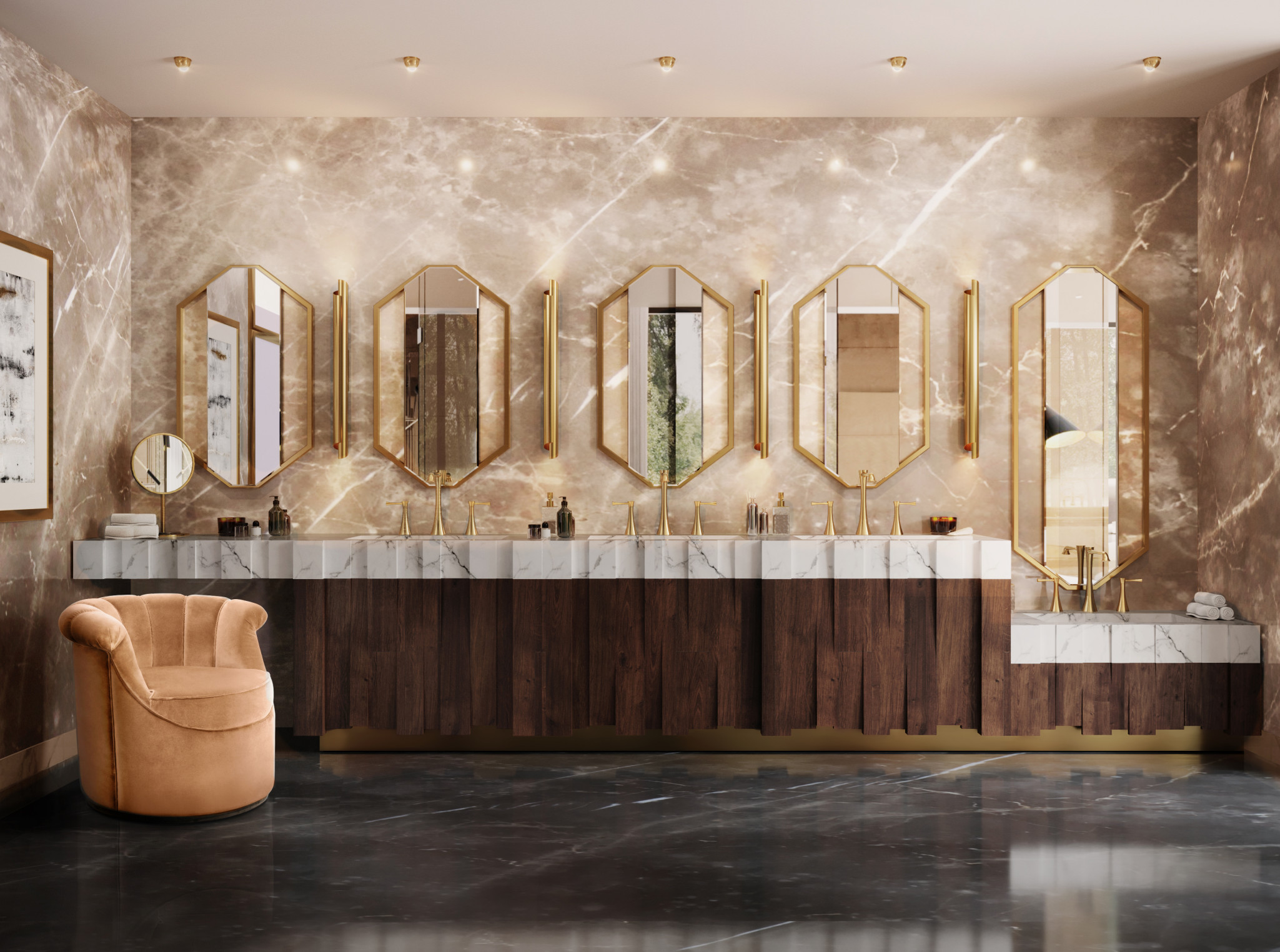 Luxurious Hotel Bathroom Design - Home's Society